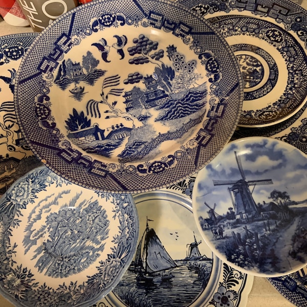 Vintage Delft Plate - Etsy