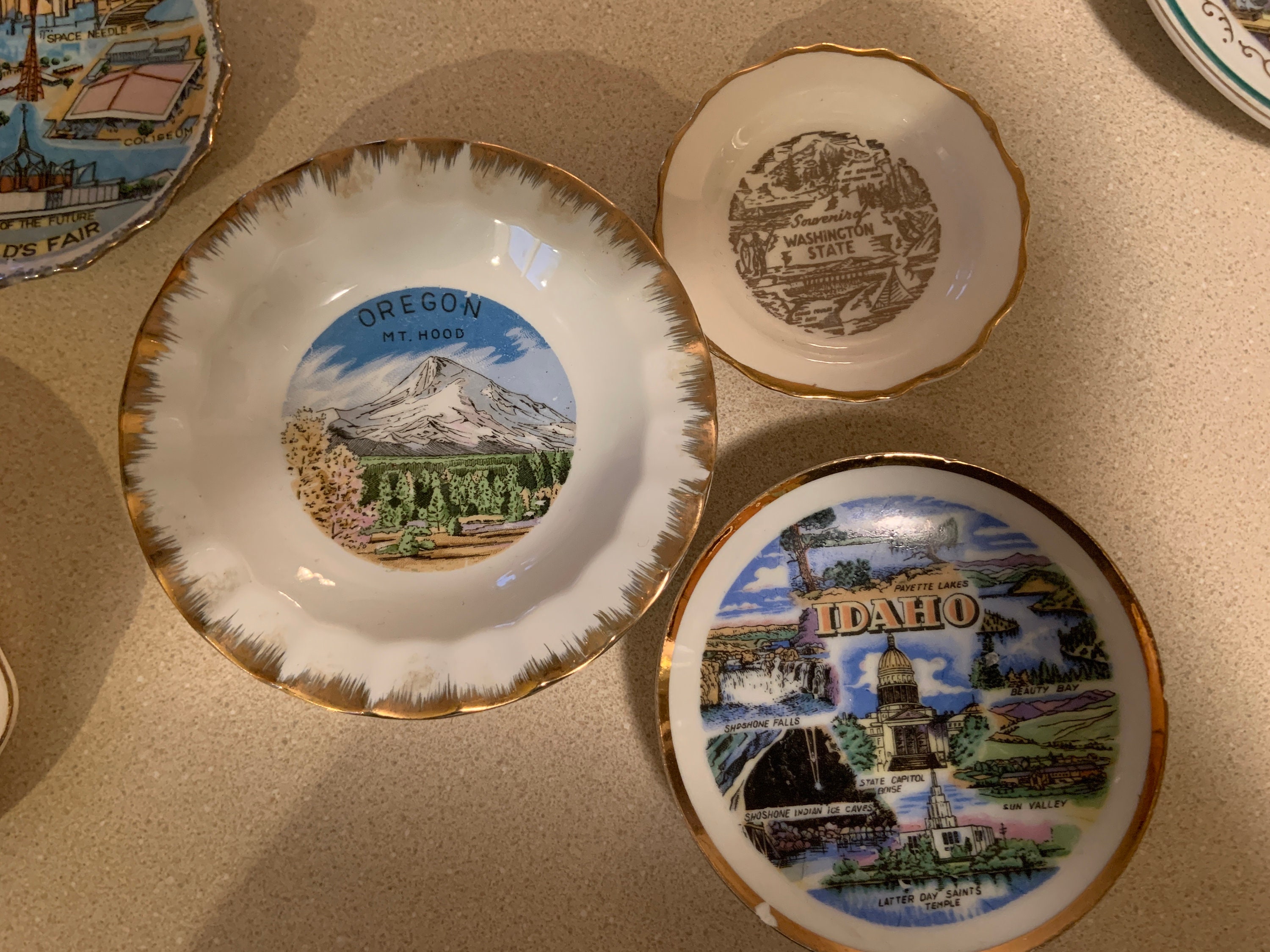 Vintage Collection of State Souvenir Plates- Mini Plates - Etsy