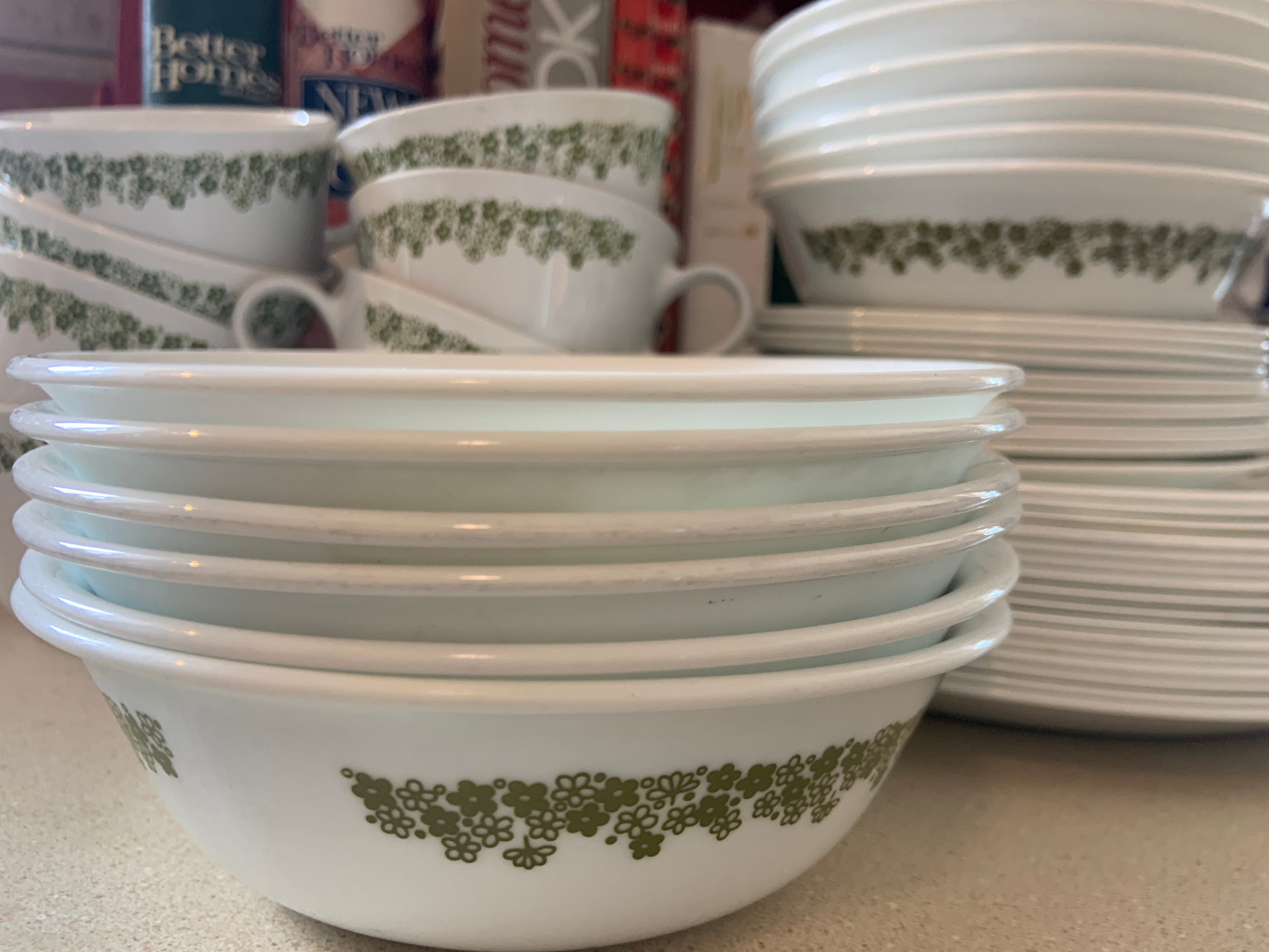 Vintage Corelle Livingware Collection Spring Blossom or Crazy Daisy ...