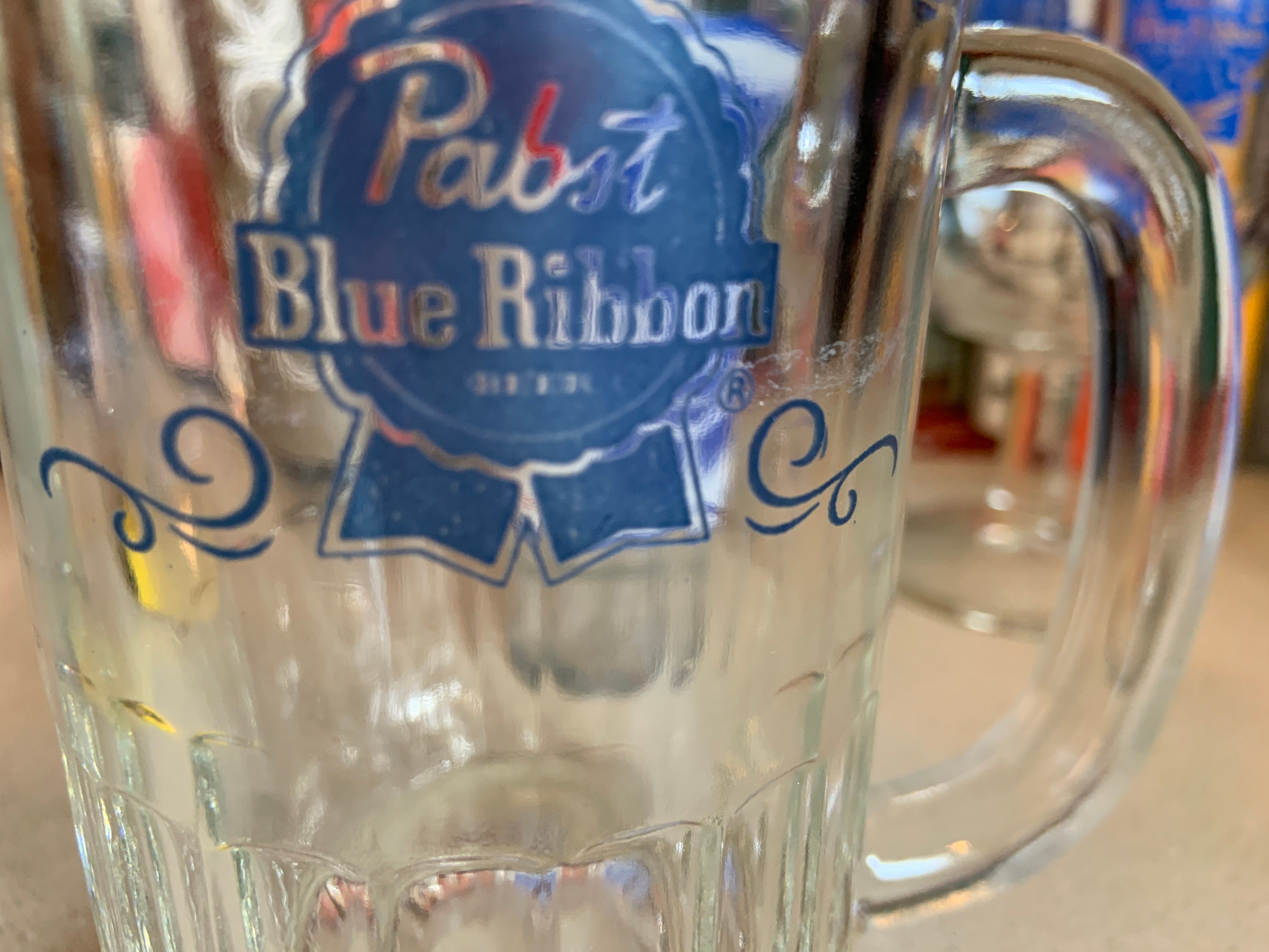 Vintage Collection of Pabst Blue Ribbon Glasses set of 4 | Etsy