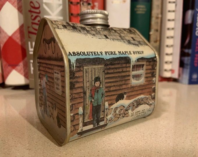 Vintage New England Container Co Log Cabin Maple Syrup Tin - Etsy