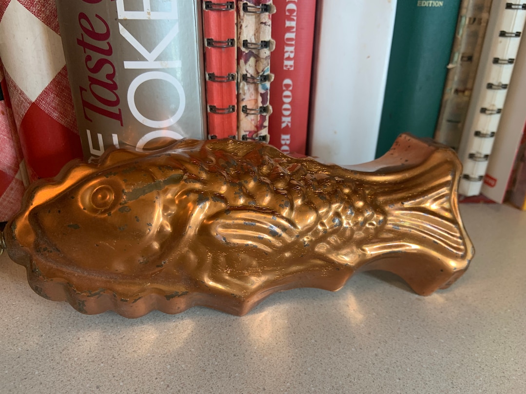 Vintage Tagus Copper Clad Fish Mold - Etsy