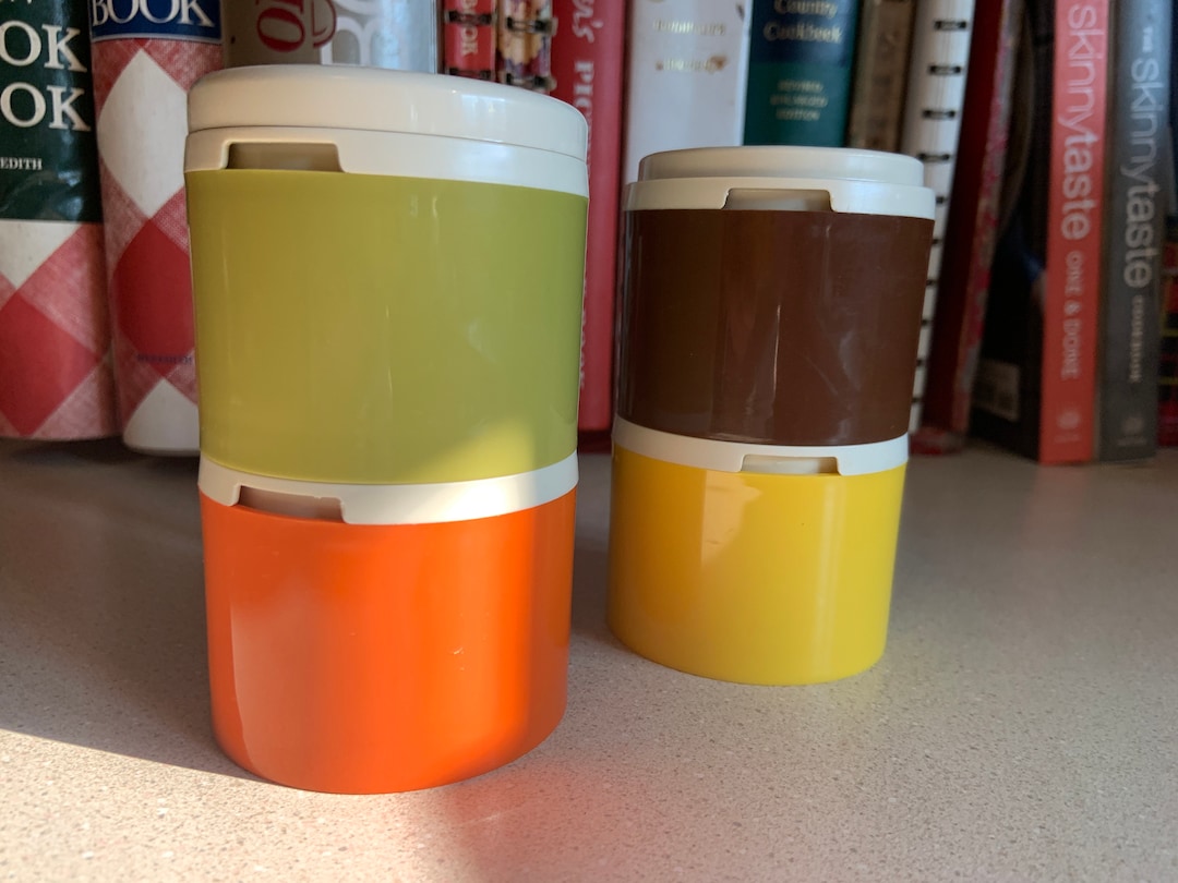 Vintage Tupperware Spice Tower Complete Set, Stackable Spice Shakers ...