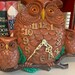 Vintage Ceramic Owl Wall Clock - Etsy