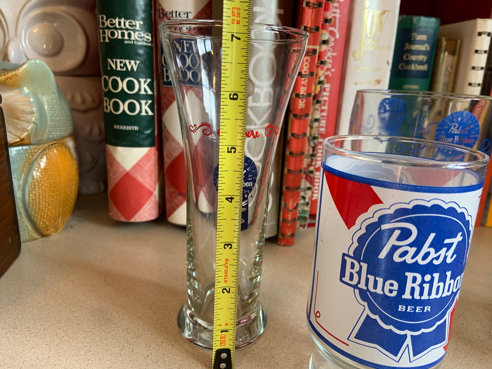 Vintage Collection of Pabst Blue Ribbon Glasses set of 4 | Etsy