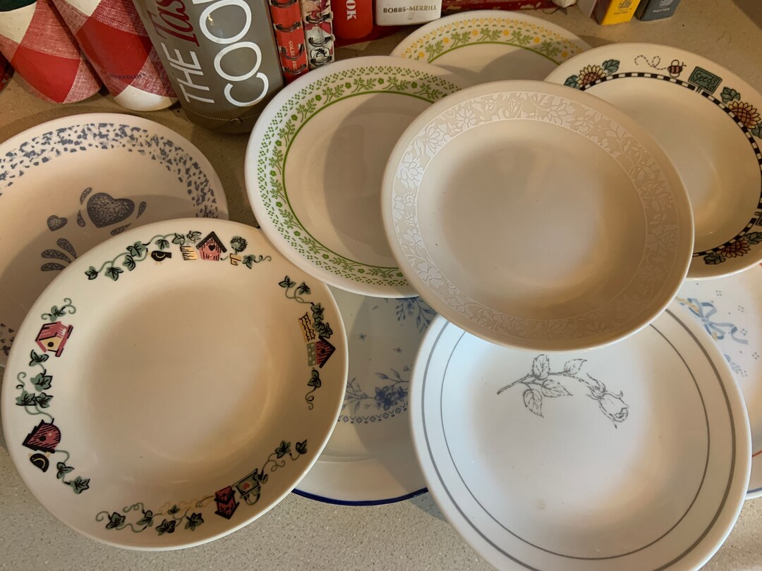 Vintage and Discontinued Corelle Small Plates Various Patterns and ...