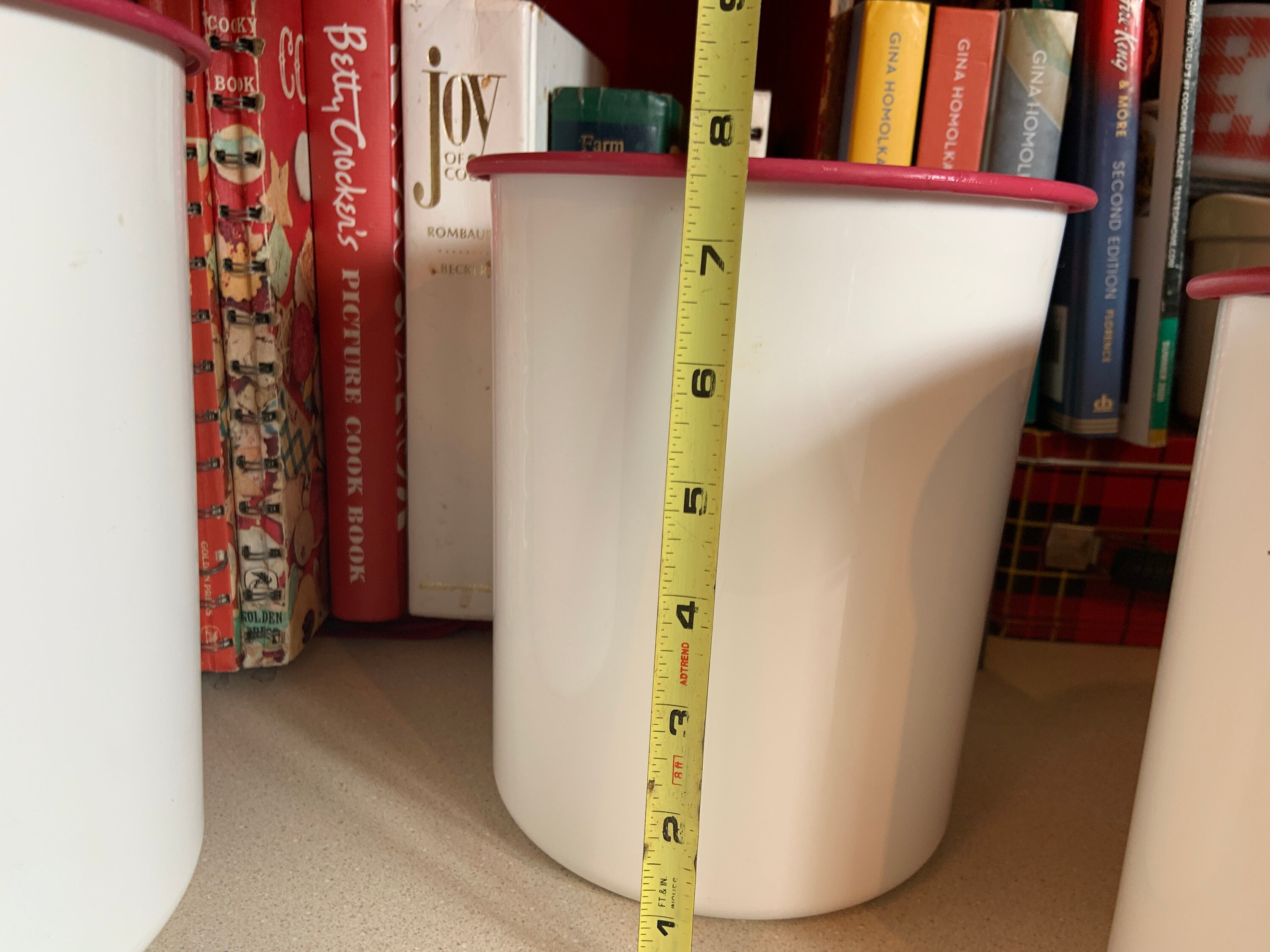 Tupperware One Touch Canister Set Raspberry Lids Set of 4 | Etsy