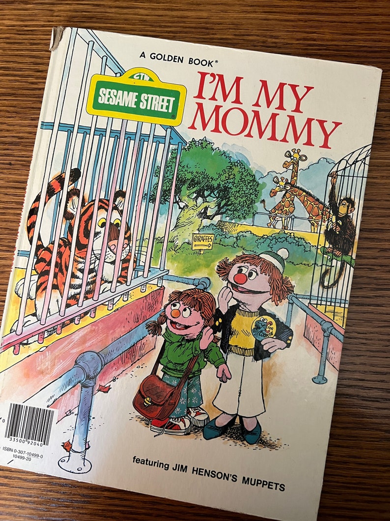 Vintage A Golden Book Sesame Street Book: I'm My - Etsy