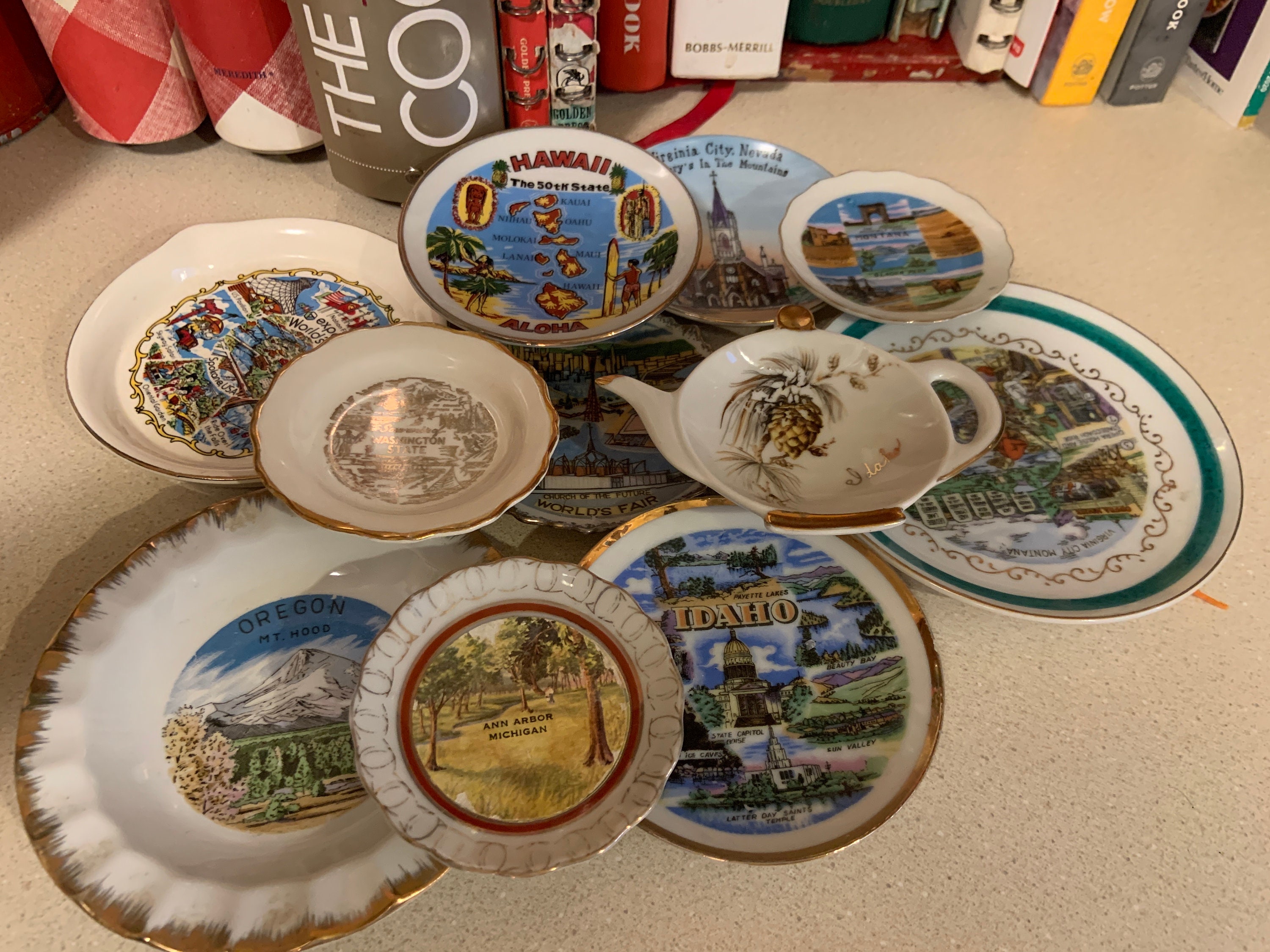 Vintage Collection of State Souvenir Plates- Mini Plates - Etsy