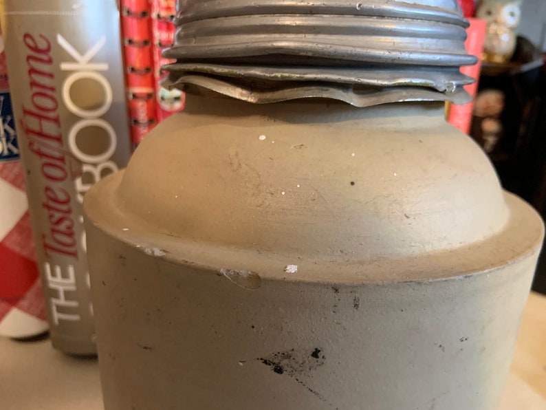 Vintage Primitive Crock Water Jug Unglazed With Screw Top - Etsy