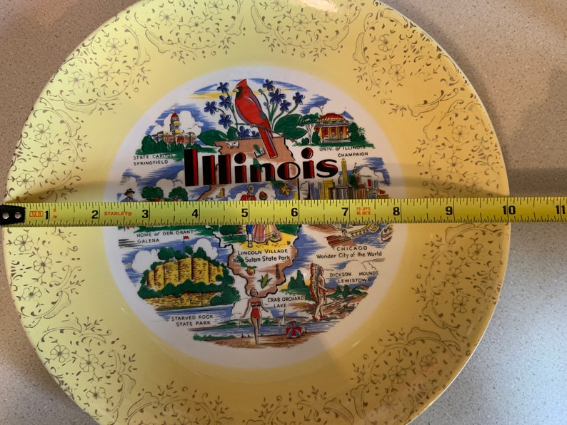 Vintage Souvenir State Plates of the Midwest | Etsy