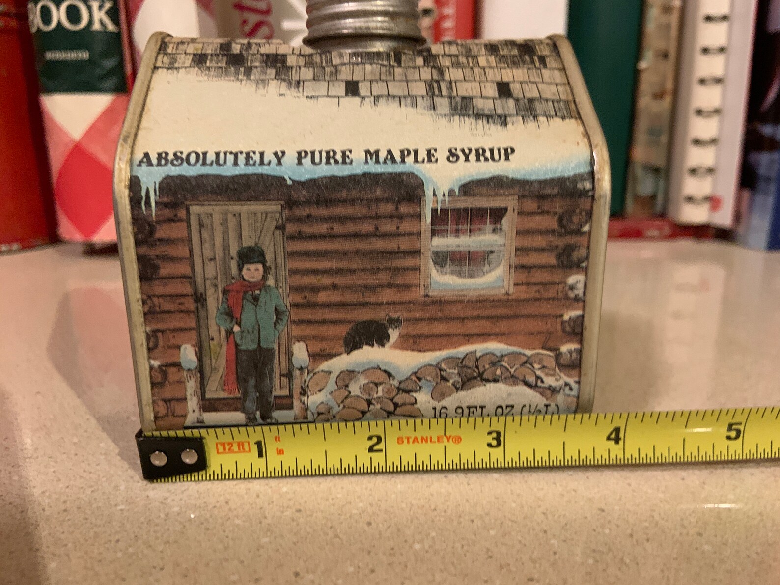 Vintage New England Container Co Log Cabin Maple Syrup Tin | Etsy