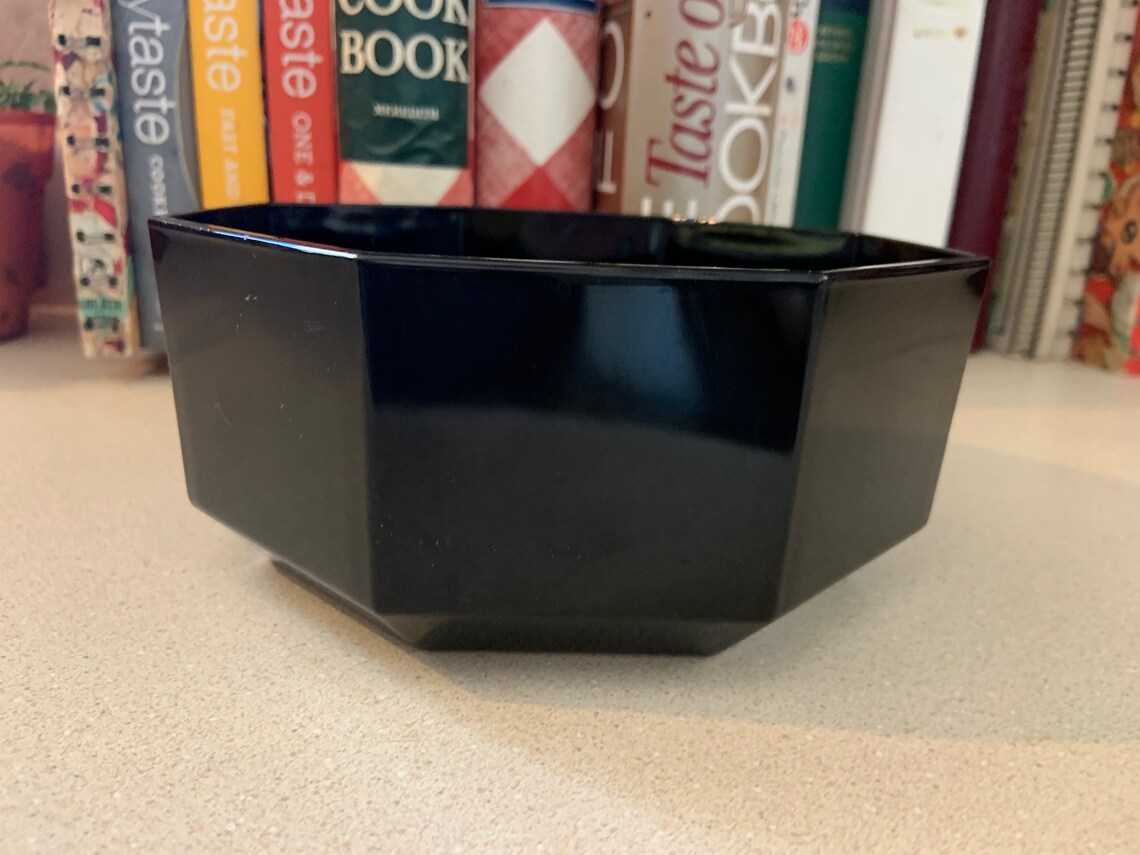 Vintage Arcoroc black octime dinnerware collection 18 pieces | Etsy