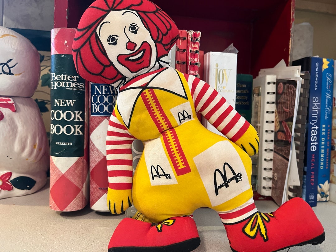 Vintage Ronald Mcdonald Plush Pillow - Etsy