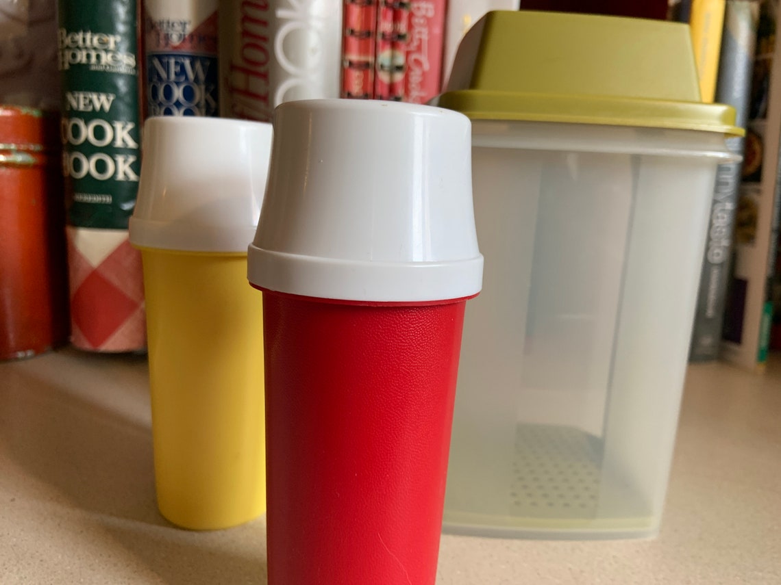 Vintage Tupperware Pick-a-deli Container and Twin Red and - Etsy