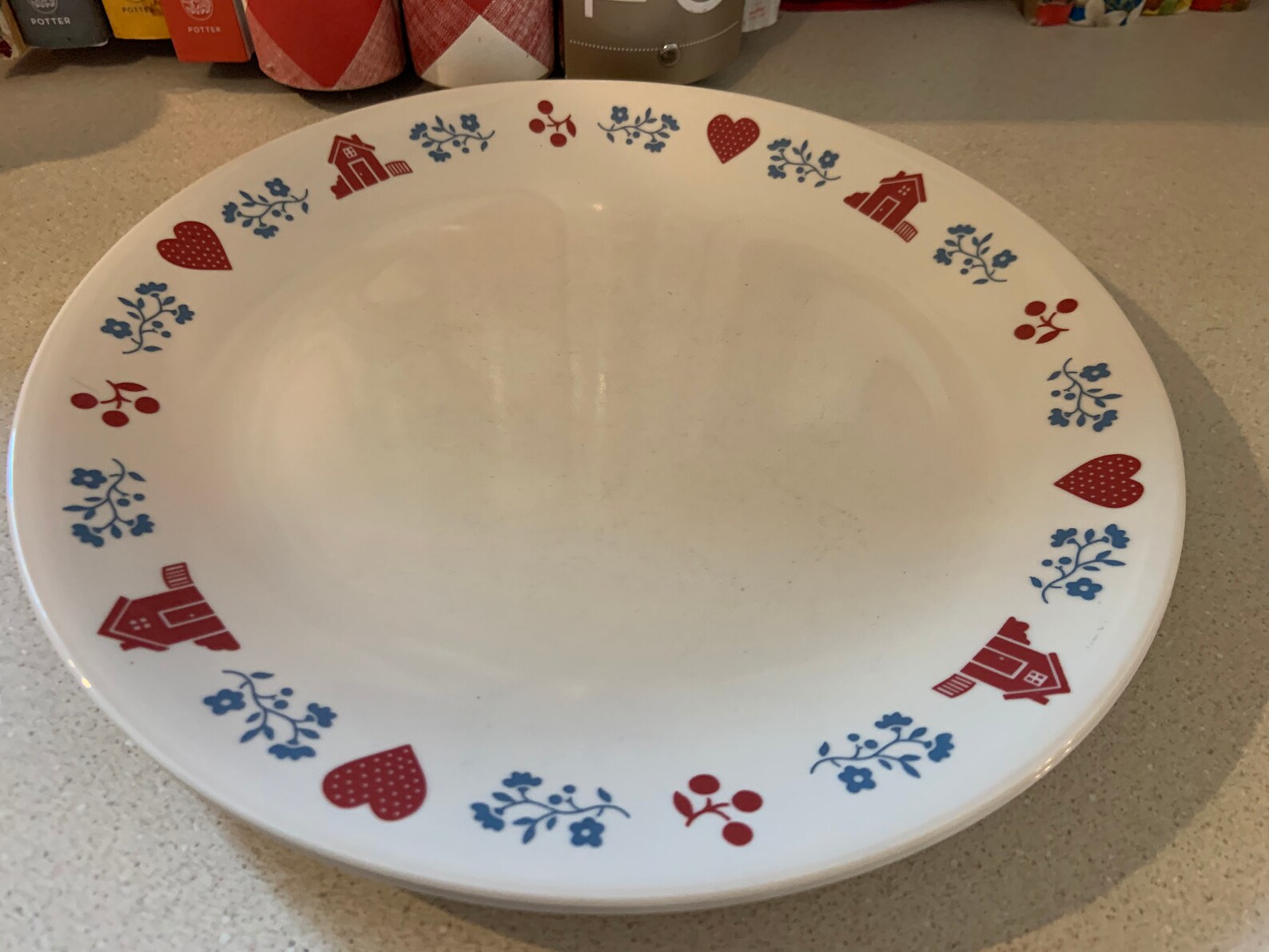 Vintage Corelle Dinnerware Plates Hometown Pattern | Etsy