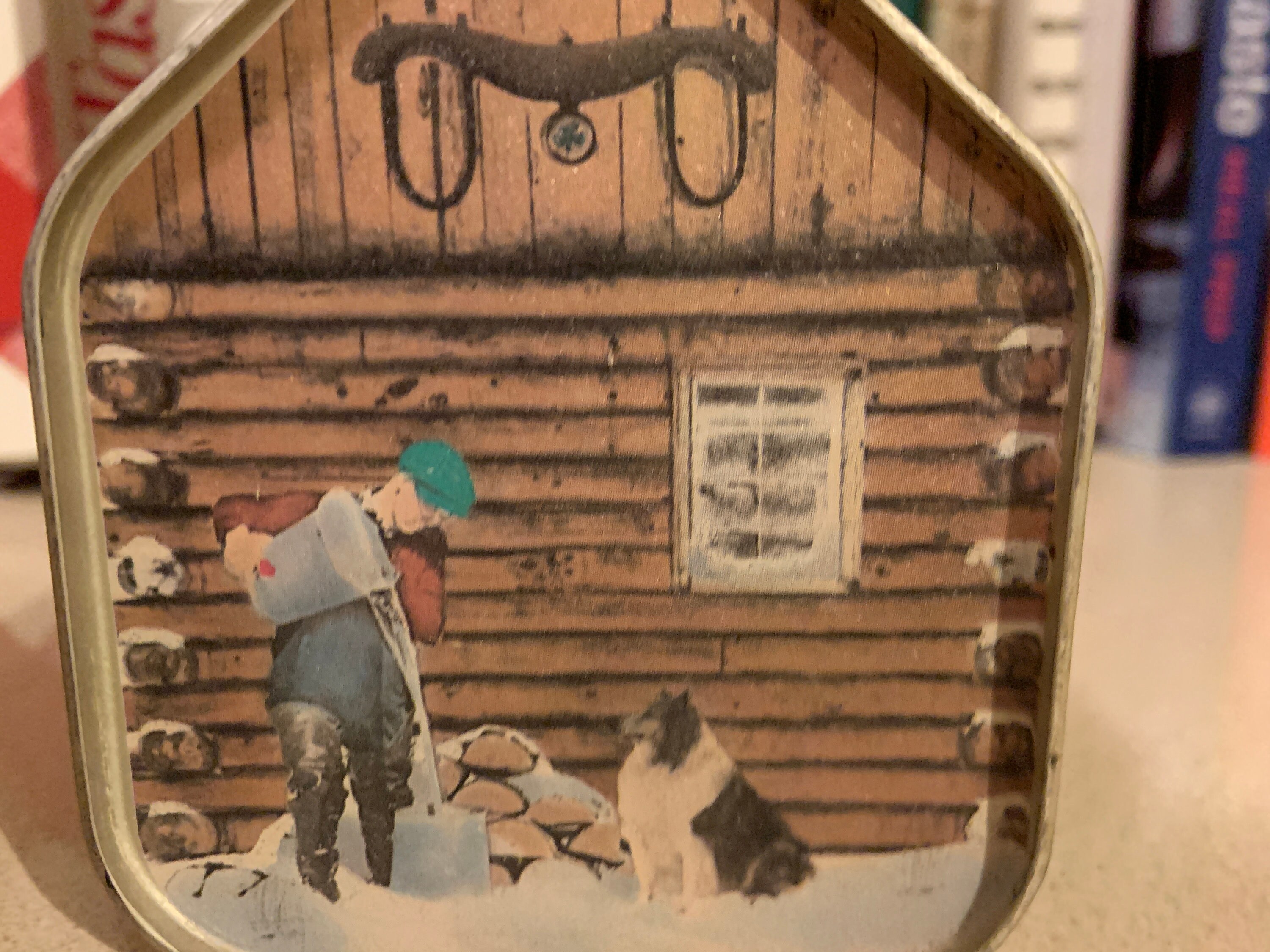 Vintage New England Container Co Log Cabin Maple Syrup Tin | Etsy