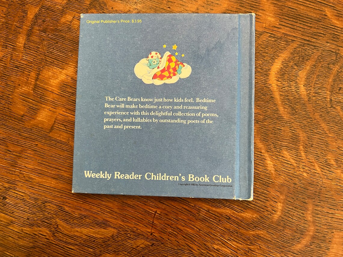 Vintage Weekly Reader Care Bears Book of Bedtime Poems - Etsy