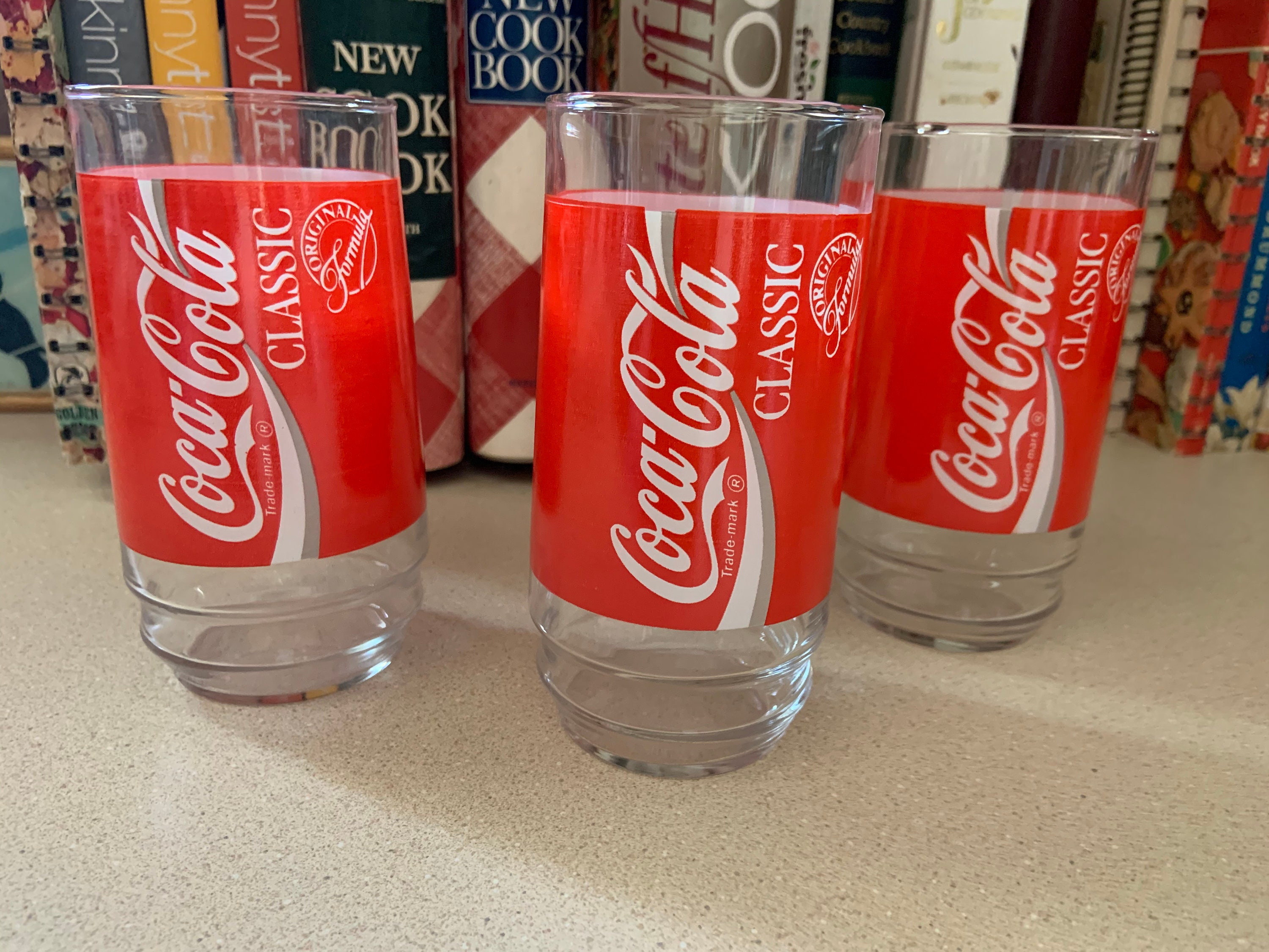 Vintage Coca Cola Glasses-set of six | Etsy