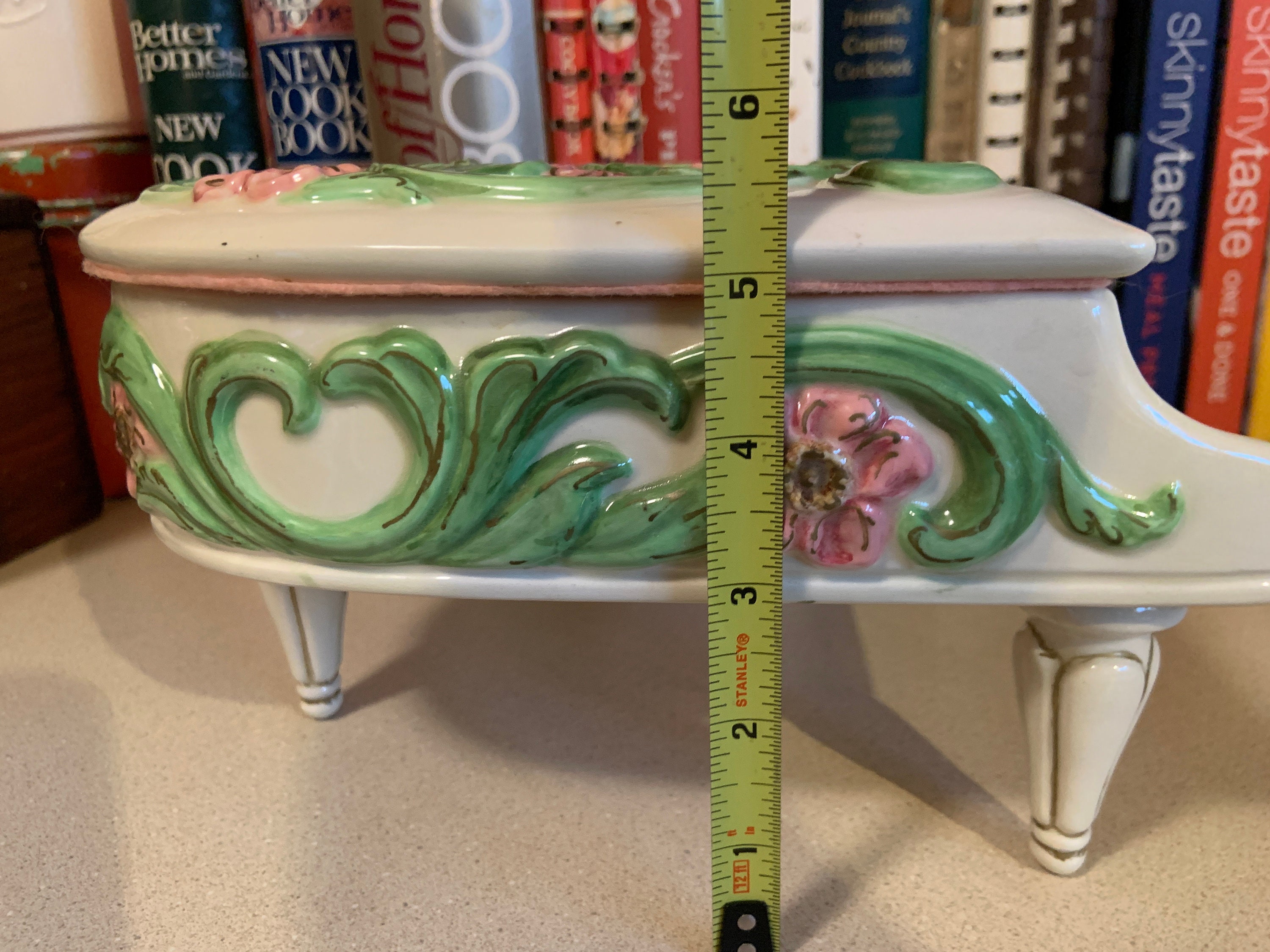 Vintage Large Ceramic Grand Piano Trinket or Jewelry Box | Etsy