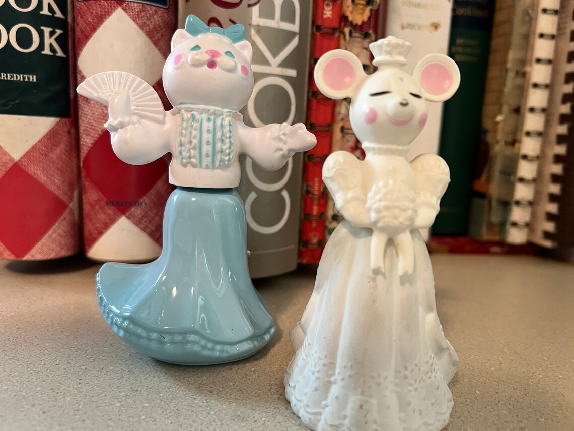 Vintage Avon Cologne Bottles Cat and Mouse Bride - Etsy
