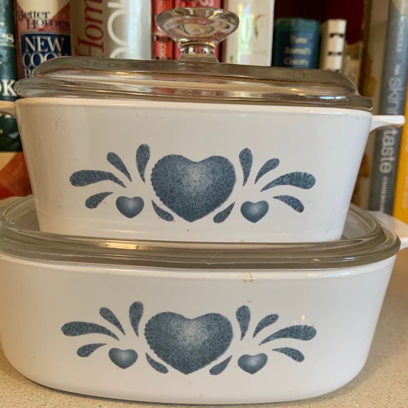 Corelle Blue Heart Dishes - Etsy