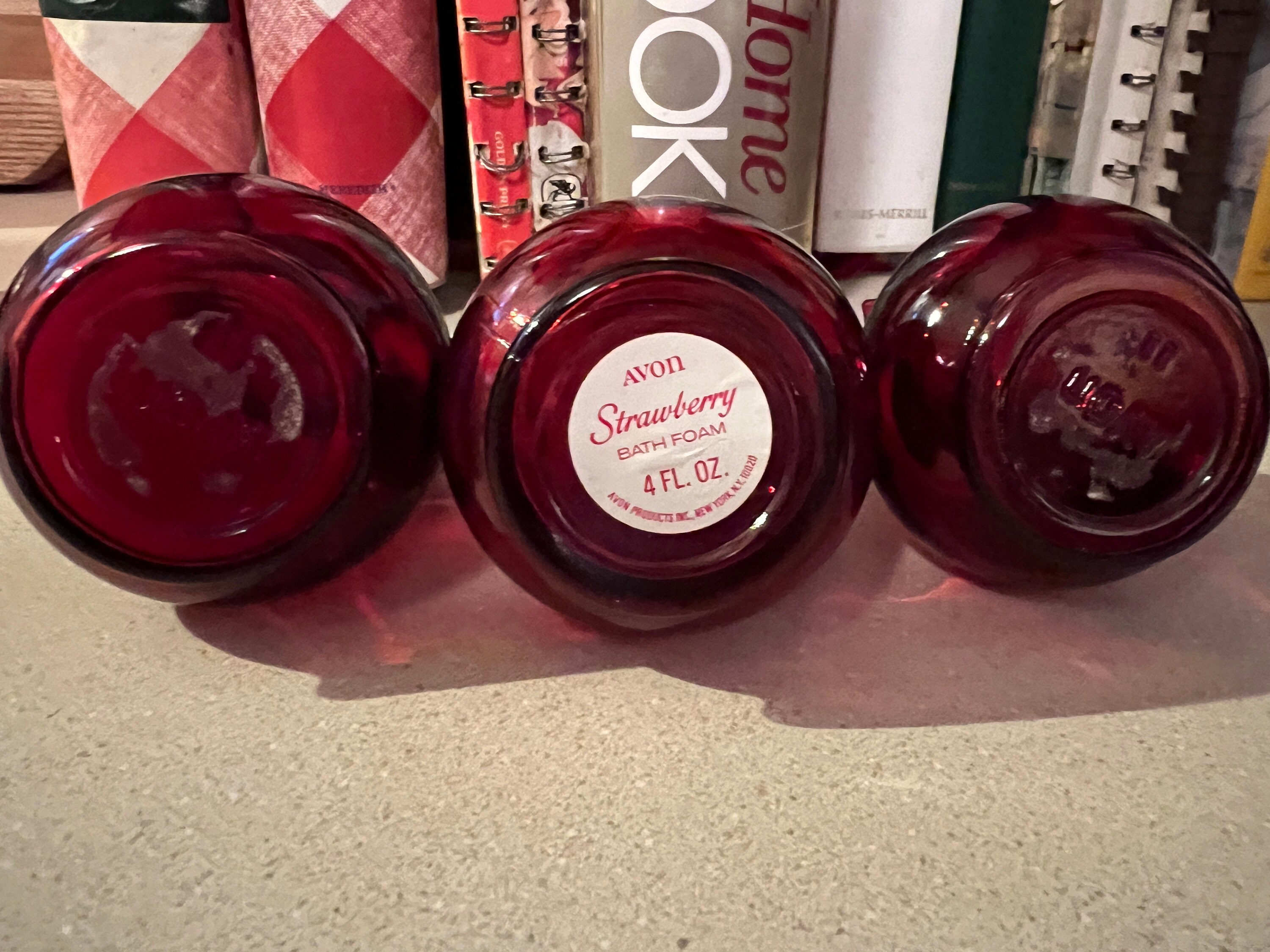 Vintage Avon Bubble Bath Ruby Red Strawberry Collection - Etsy