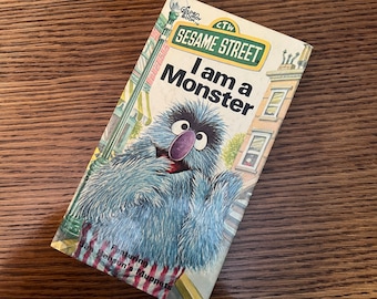 Vintage 1976 I Am a Monster Sesame Street Book A Golden Book - Etsy