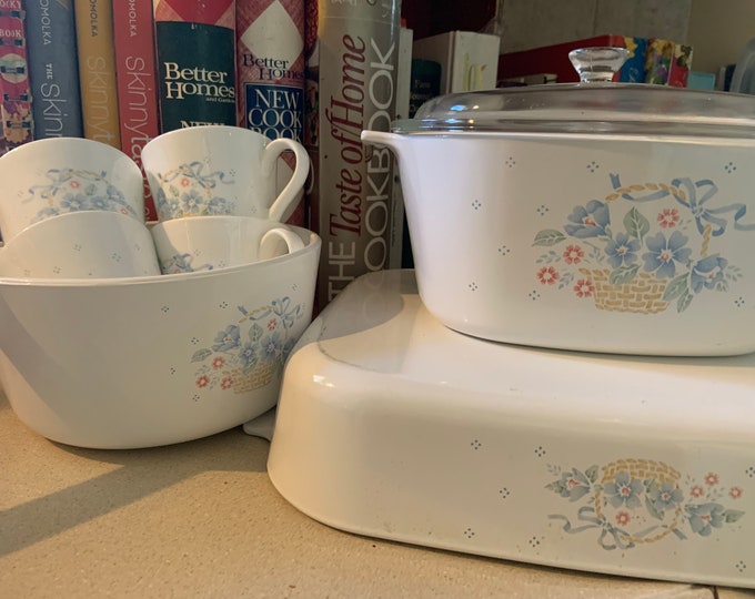 Country Cornflower ,corning Ware A-3-B, 3 Quart /3liter Casserole Dish ...