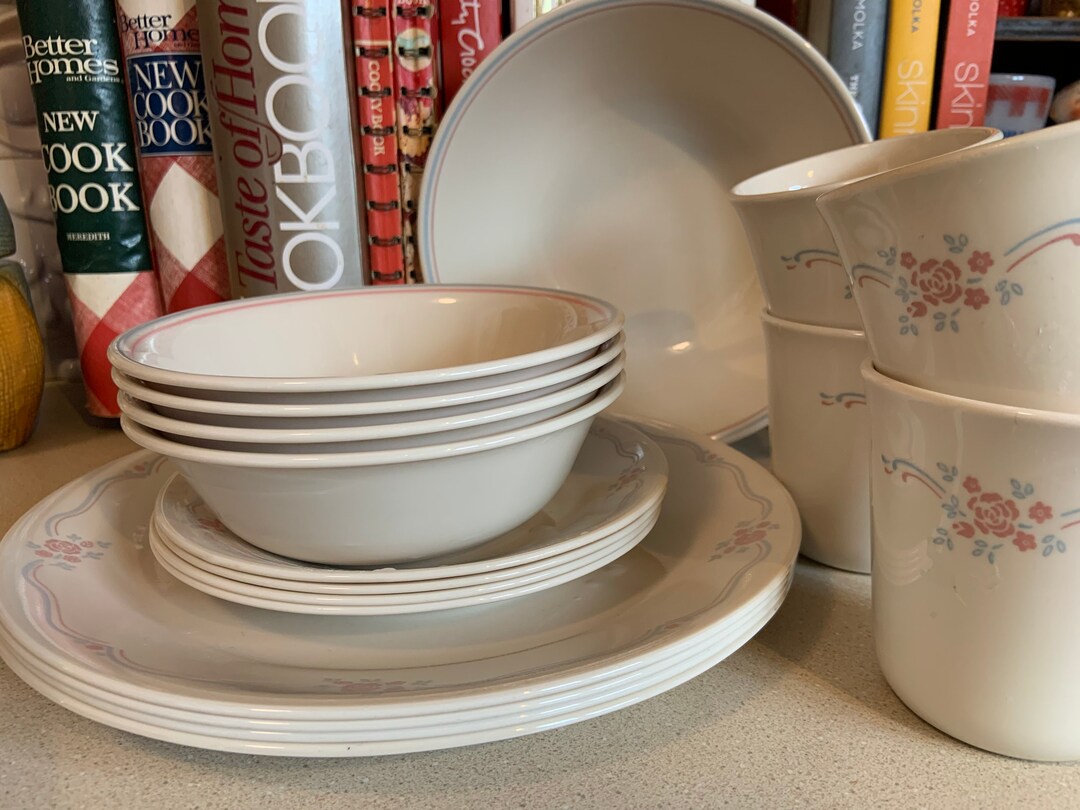 Vintage Corelle/corning English Breakfast-16pieces - Etsy