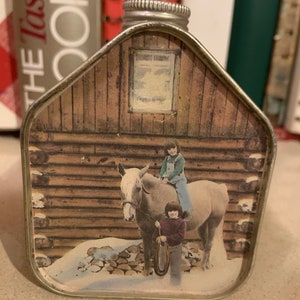 Vintage New England Container Co Log Cabin Maple Syrup Tin | Etsy