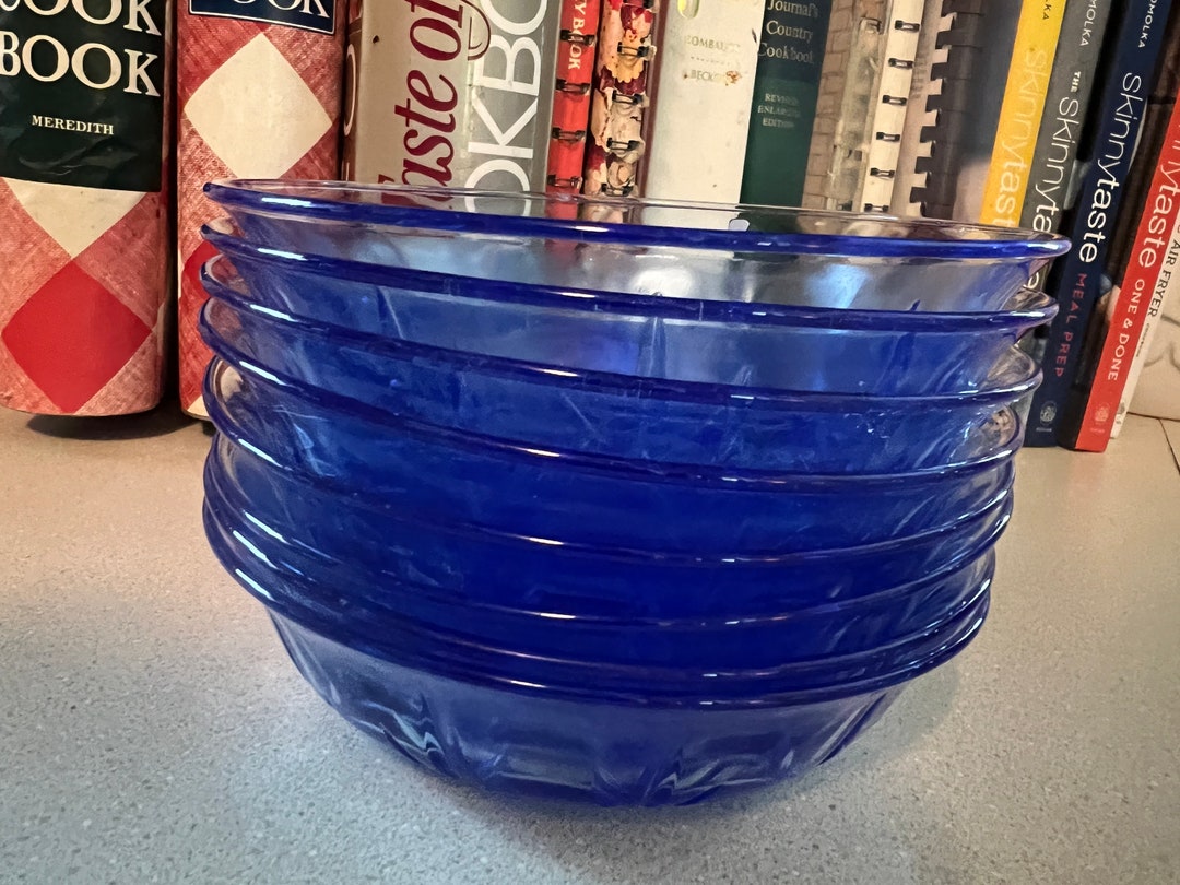 Vintage Avon American Royal Blue Dinnerware Collection Bowls Set of 8 ...