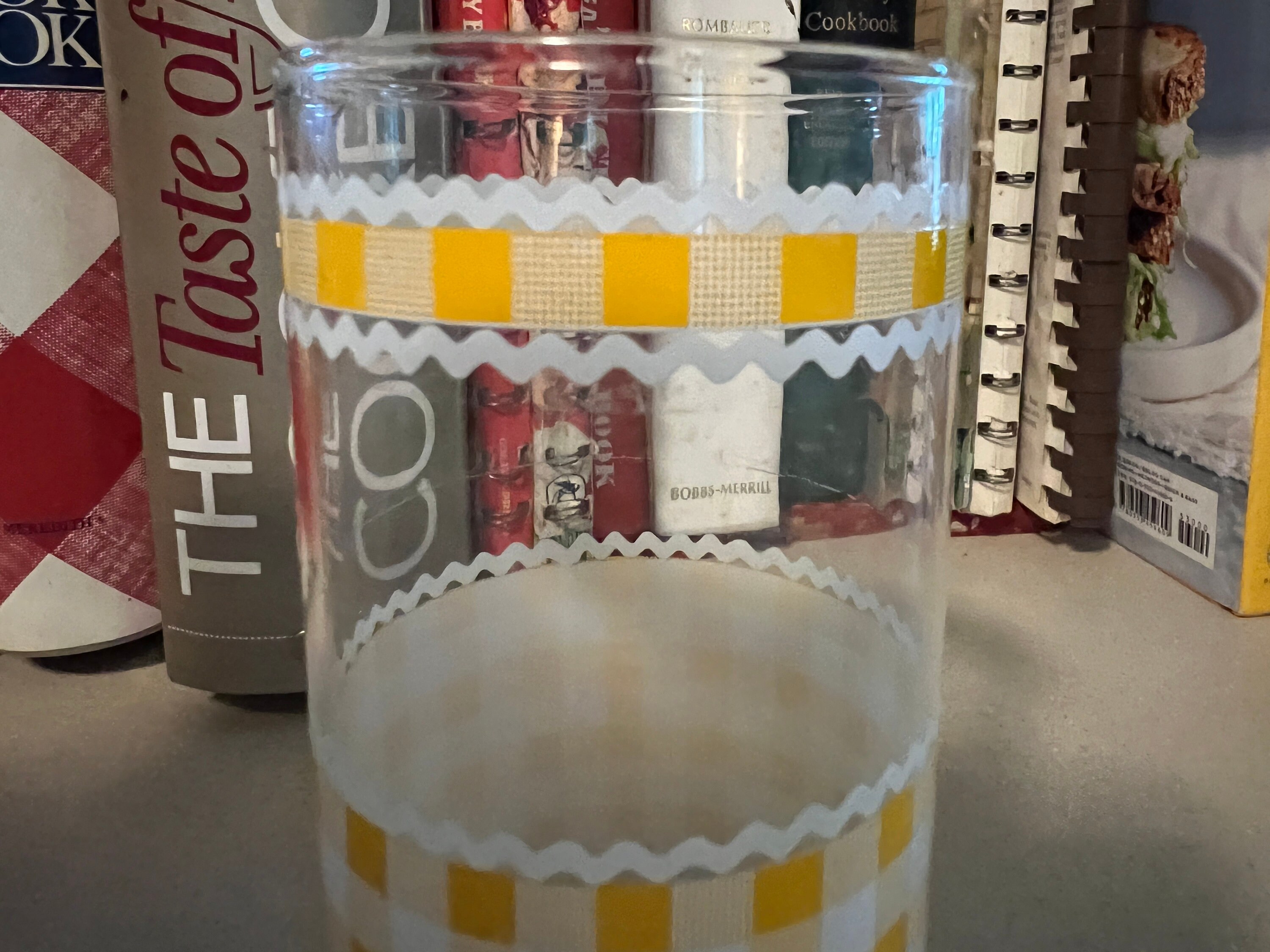 Vintage Libbey Yellow Gingham Brick Brack Glasses - Etsy