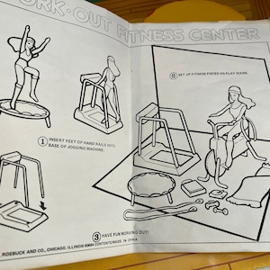 Vintage Sears Barbie Work Out Fitness Center - Etsy
