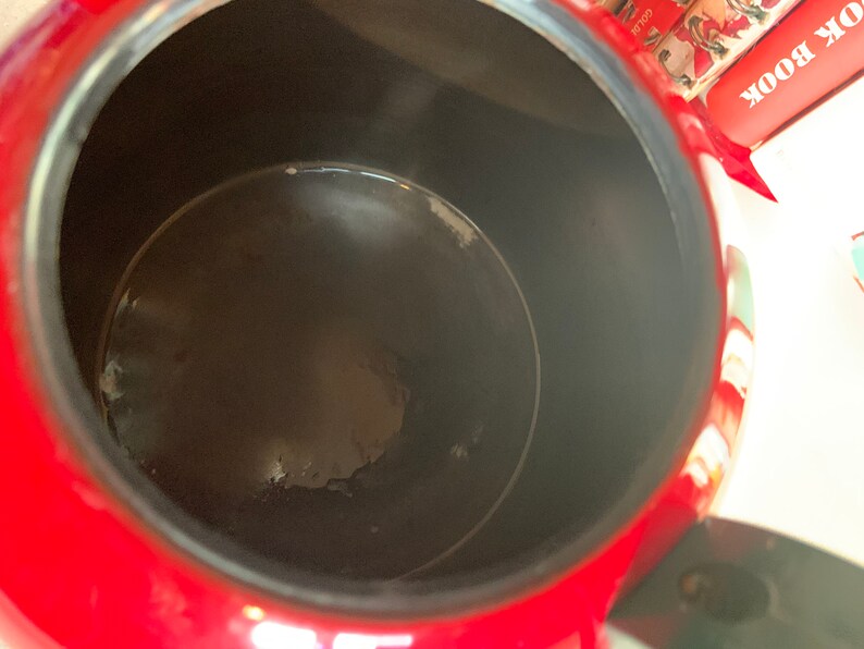 Vintage Red Delicious Apple Enamel Tea Kettle - Etsy