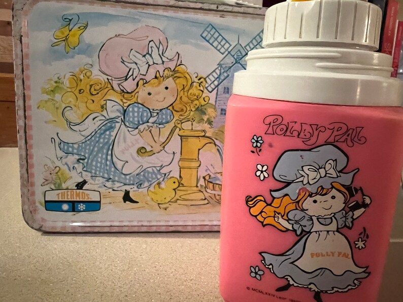 Vintage Polly Pal King Seely Thermos Co Lunchbox and Thermos - Etsy