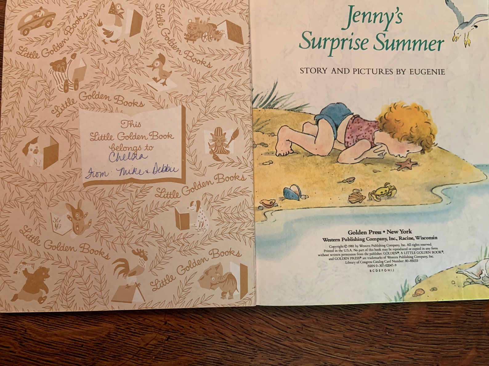 Vintage A Little Golden Book Jenny's Surprise Summer - Etsy