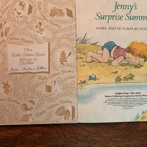 Vintage A Little Golden Book Jenny's Surprise Summer - Etsy