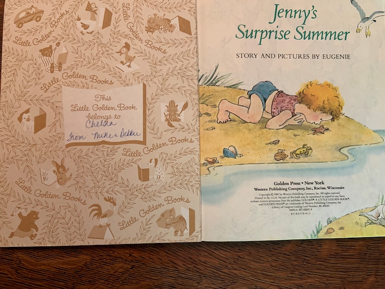 Vintage A Little Golden Book Jenny's Surprise Summer - Etsy
