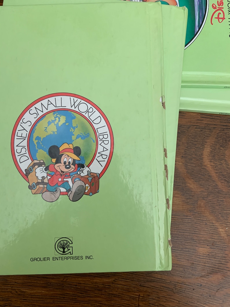 Vintage Grolier Books Disney's Small World Library - Etsy