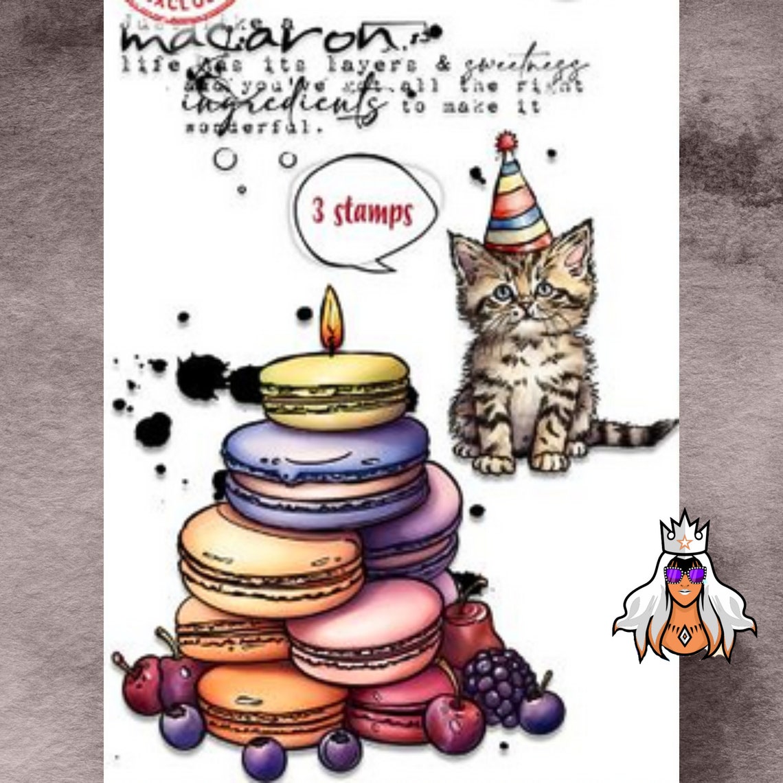 Macaron Mountain, Clear Stamp Set, Exclusive, Card Making, Paper Crafts ...