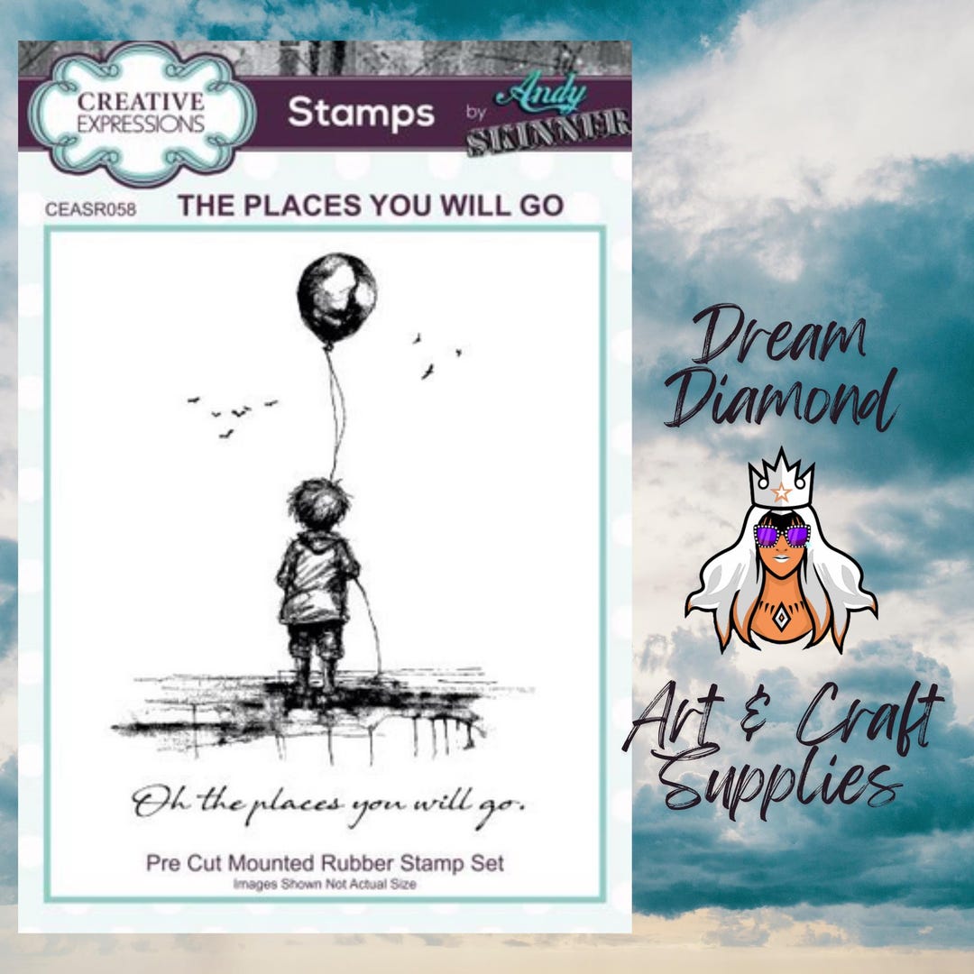 The Places You Will Go,rubber Stamp by Andy Skinner,stamping, Paper ...