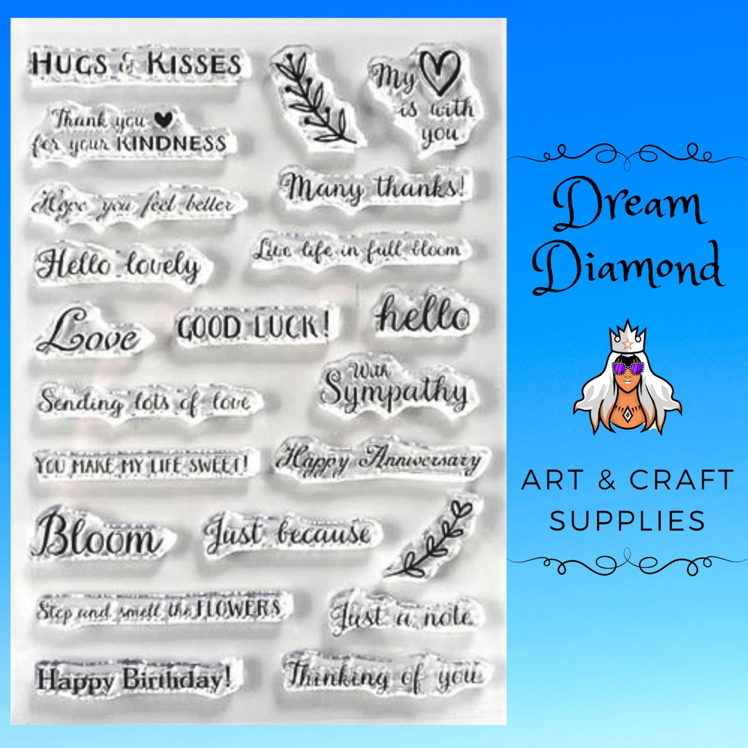 Love Sentiments,elizabeth Craft Clear Stamps,paper Crafts,cardmaking ...