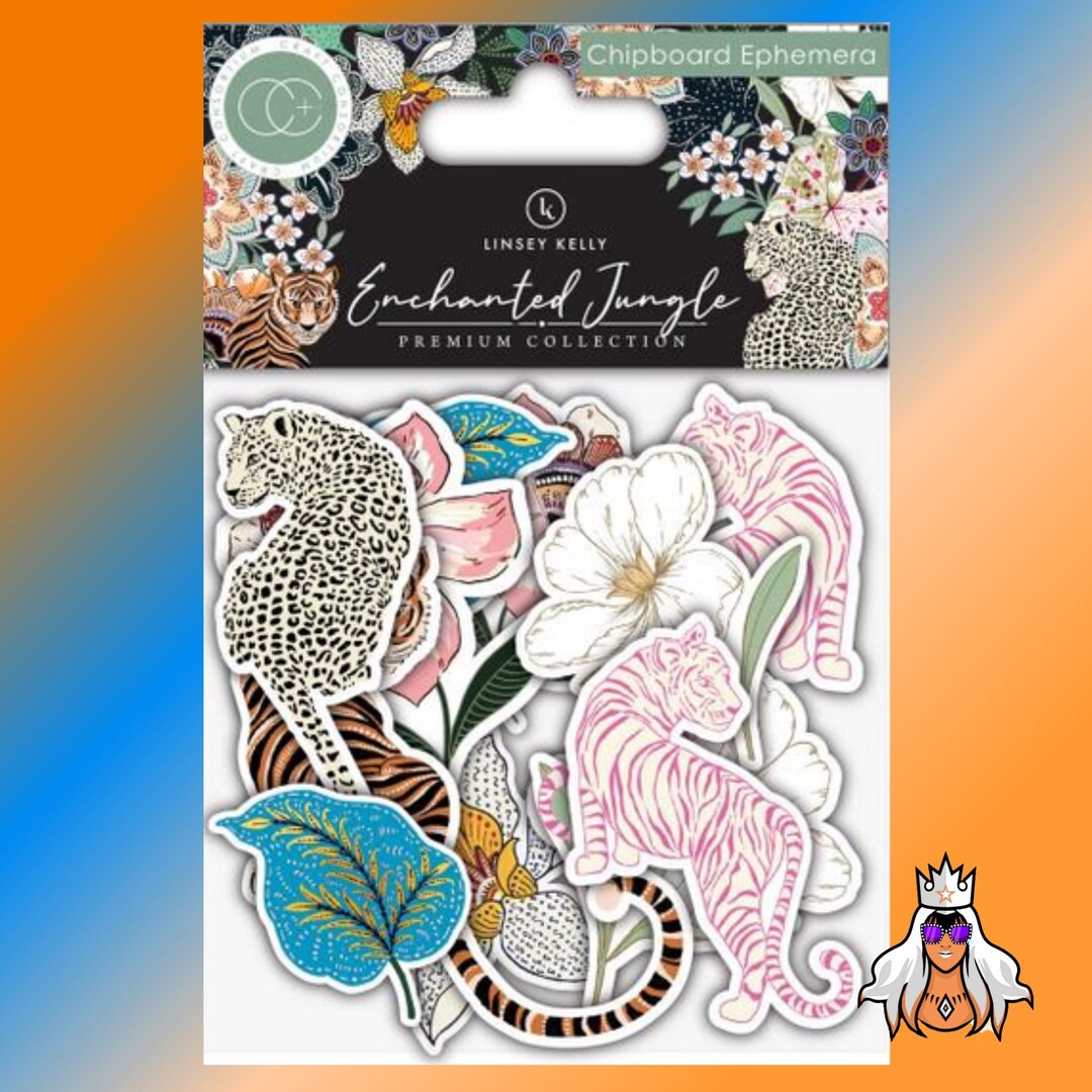 Clearance,enchanted Jungle, Craft Consortium, Chipboard, Ephemera, Card ...