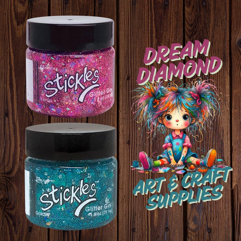 Stickles Glitter Gels, by Ranger, Paper Crafts, Mixed Media, Spreadable ...