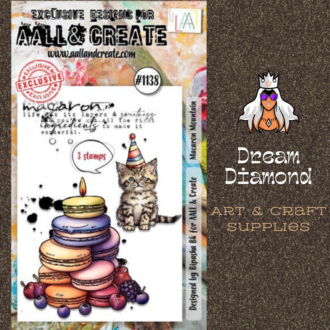 Macaron Mountain, Clear Stamp Set, Exclusive, Card Making, Paper Crafts ...