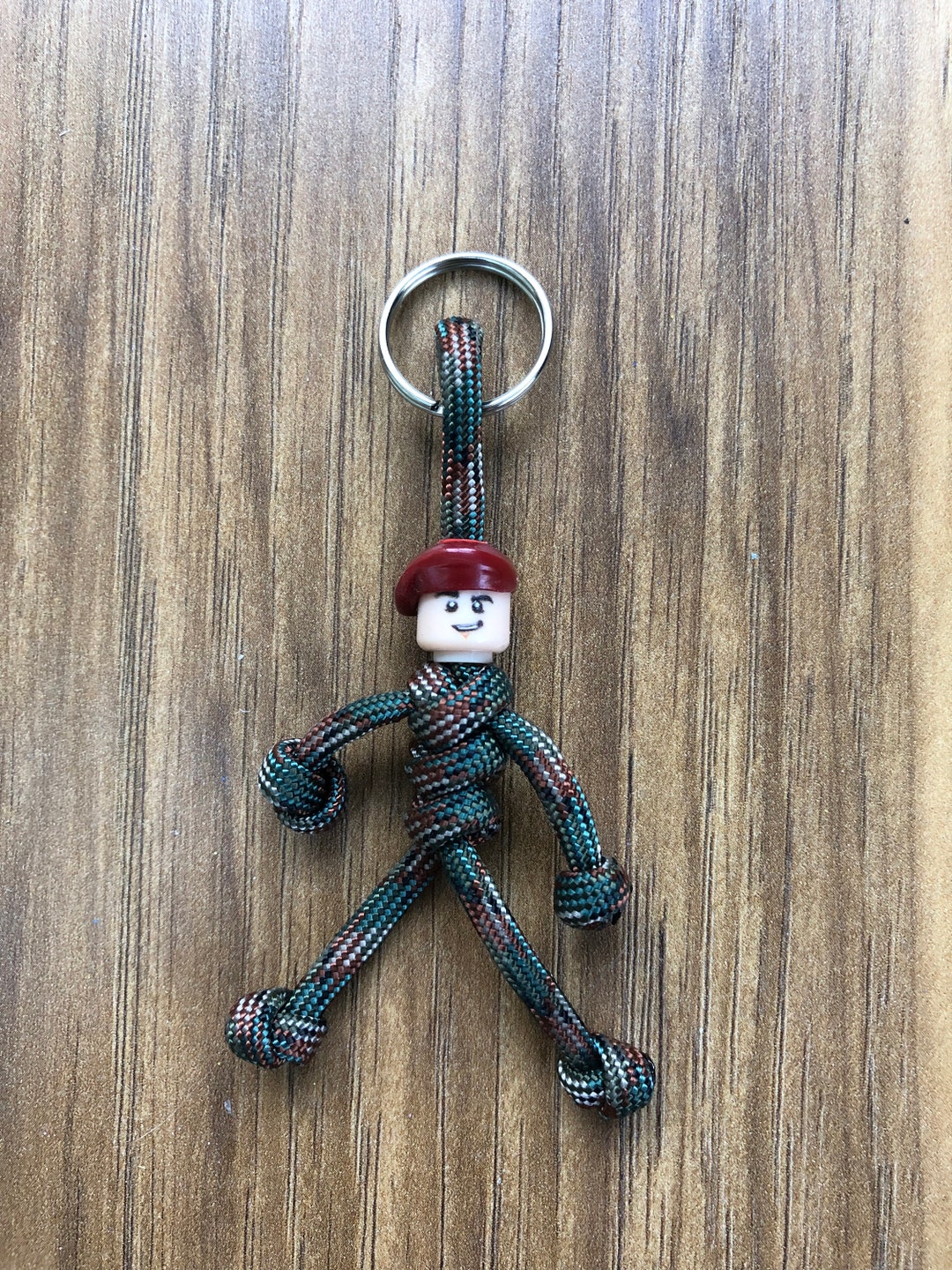 The Original Paracord Buddy Army Military Soldier Keyring Maroon Beret ...