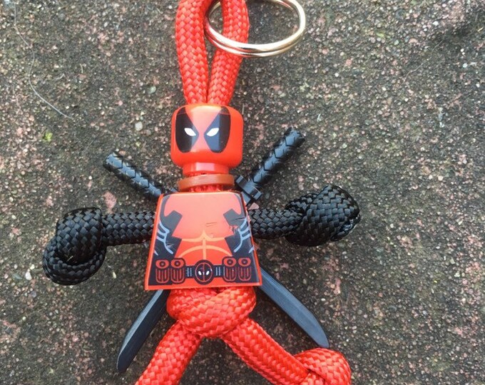 The Original Deadpool Paracord Buddy Keychain Keyring Made to Order ...