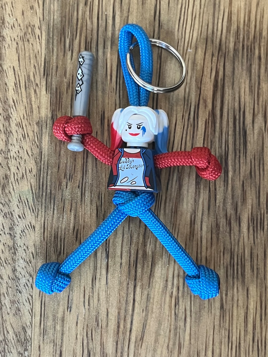 The Original Harley Quinn Paracord Buddy Keychain Keyring Made to Order ...