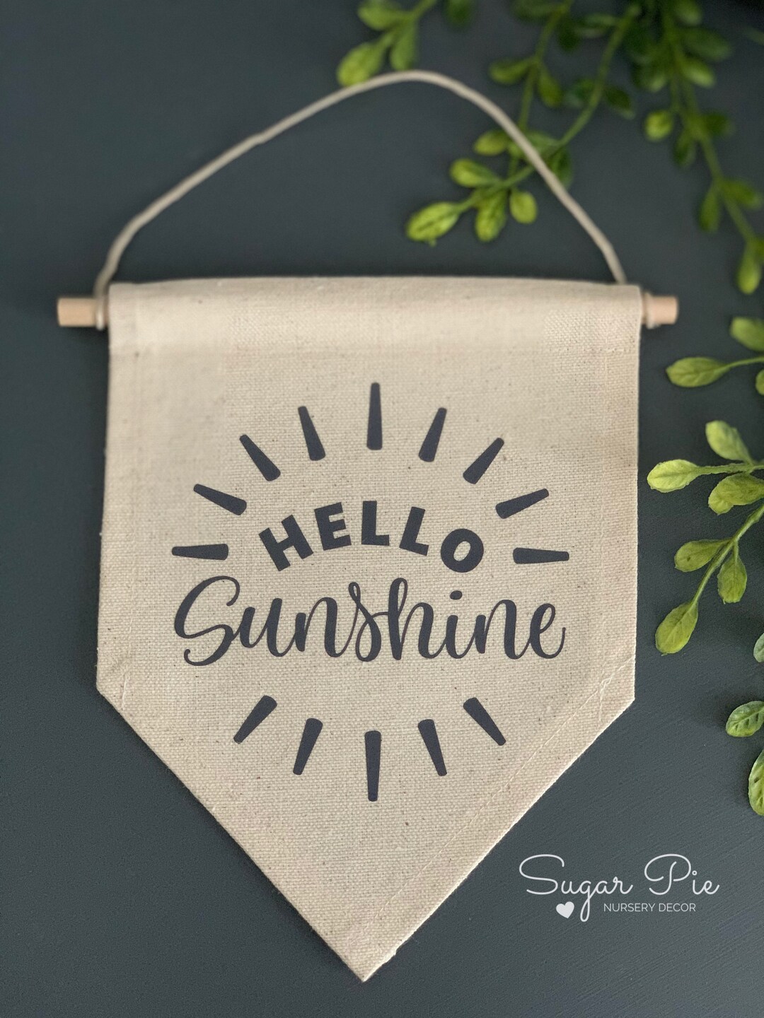 Hello Sunshine Banner Hello Sunshine Sign Small Wall Hanging - Etsy